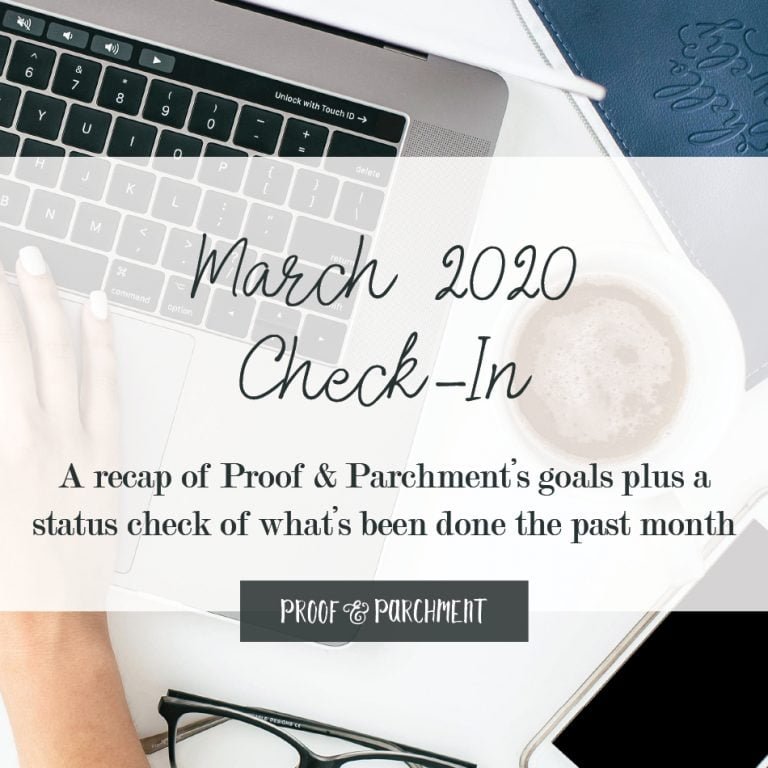 March 2020 Business Goals Check-In - Proof & Parchment