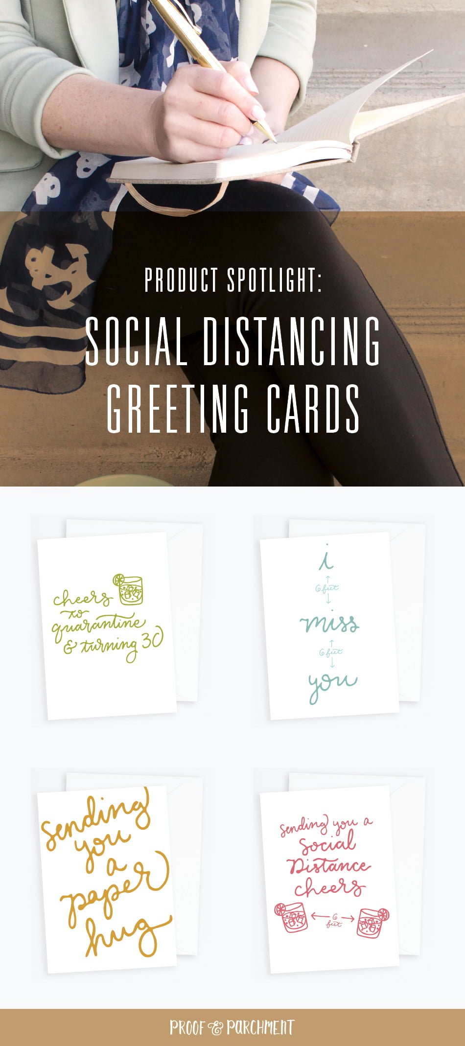 Product Spotlight: Social Distancing Cards - Proof & Parchment